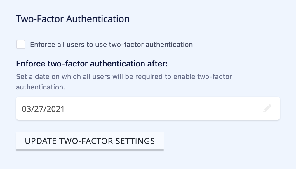 How to enforce two-factor authentication – Amplify