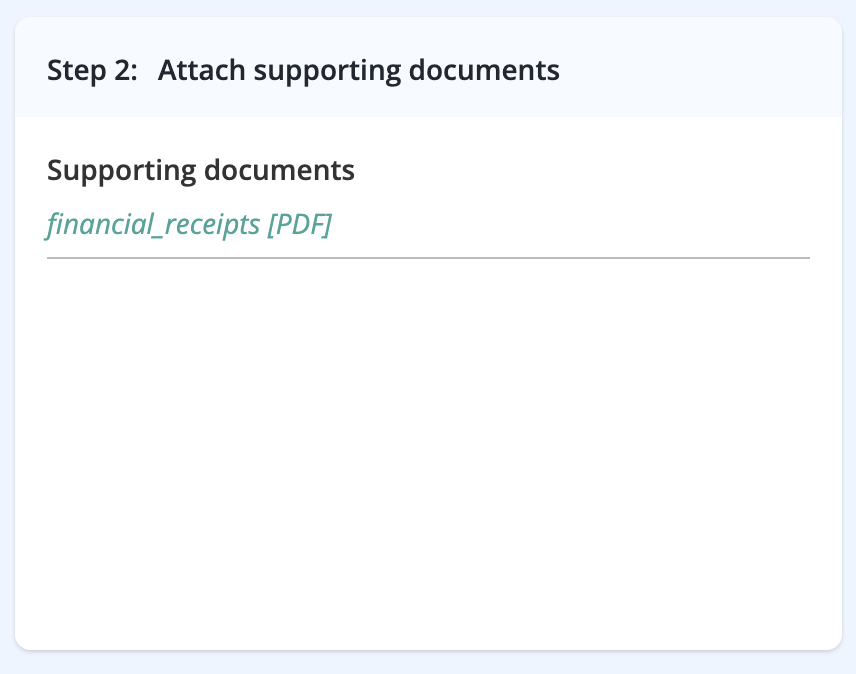 Attaching Supporting Documents to Stages – Amplify